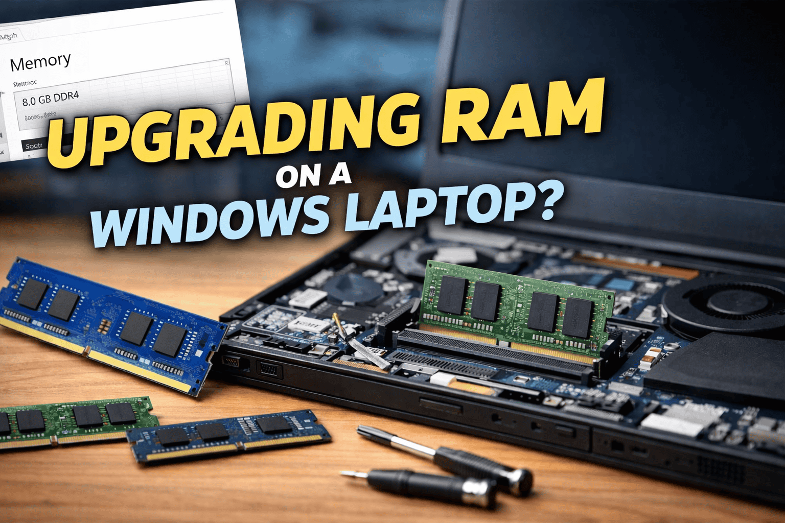 How to Safely Upgrade the RAM on Windows Laptop | IT4nextgen